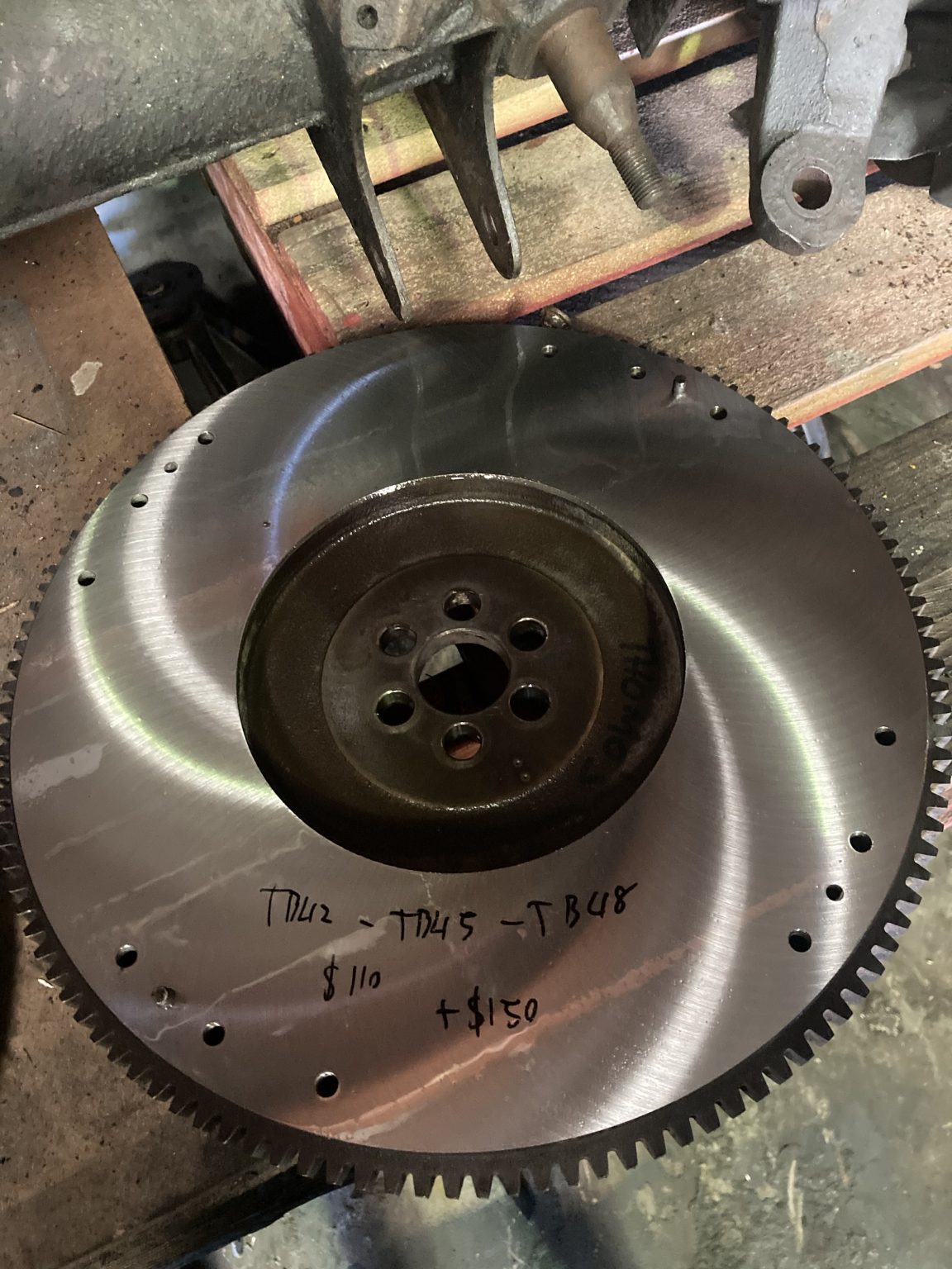 Machined Flywheel suit TB42 TB45 - Gold Coast Patrols