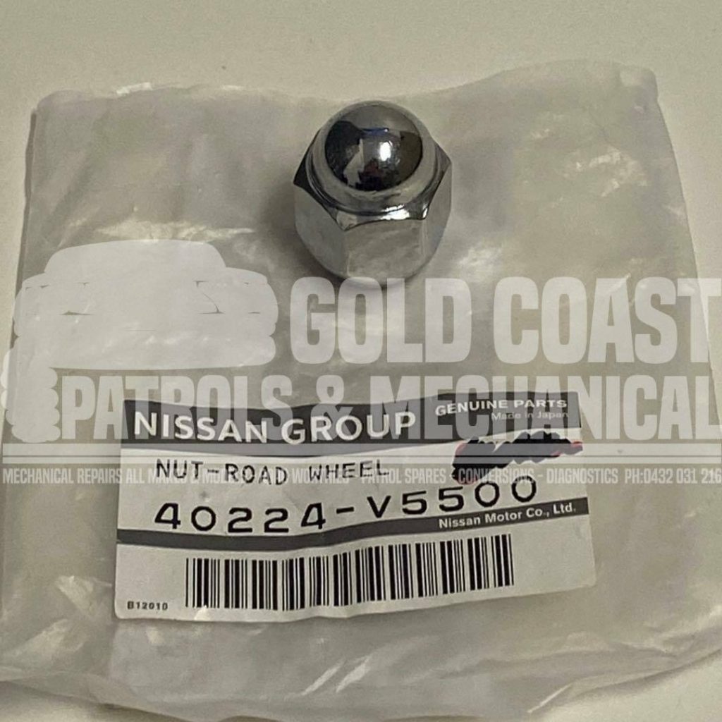 GENUINE NISSAN PATROL GQ & GU CHROME WHEEL NUT (40224V5500) - Gold ...