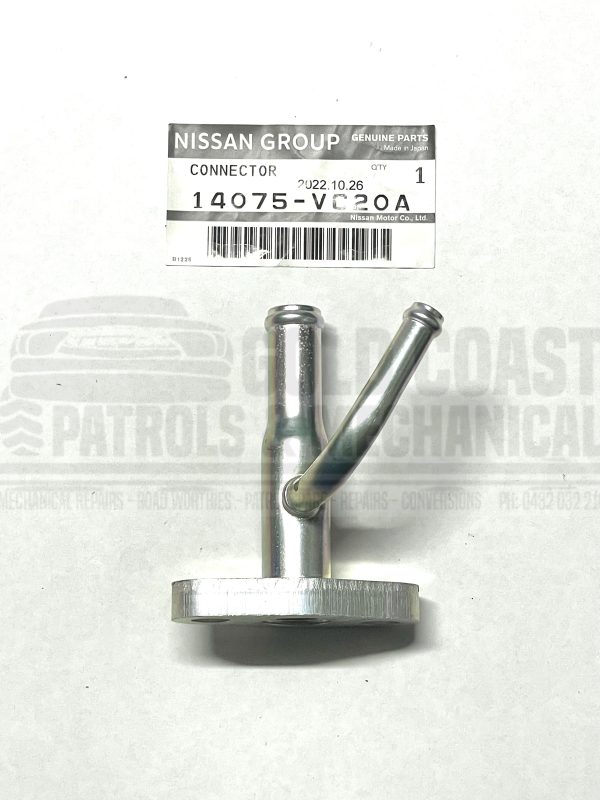 GENUINE NISSAN PATROL GU TB48 WATER OUTLET TO OIL COOLER (14075VC20A ...