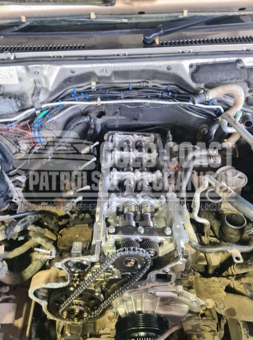 Drive In Drive Out Cylinder Head Replacement Nissan Patrol Gq Gu Td42 ...